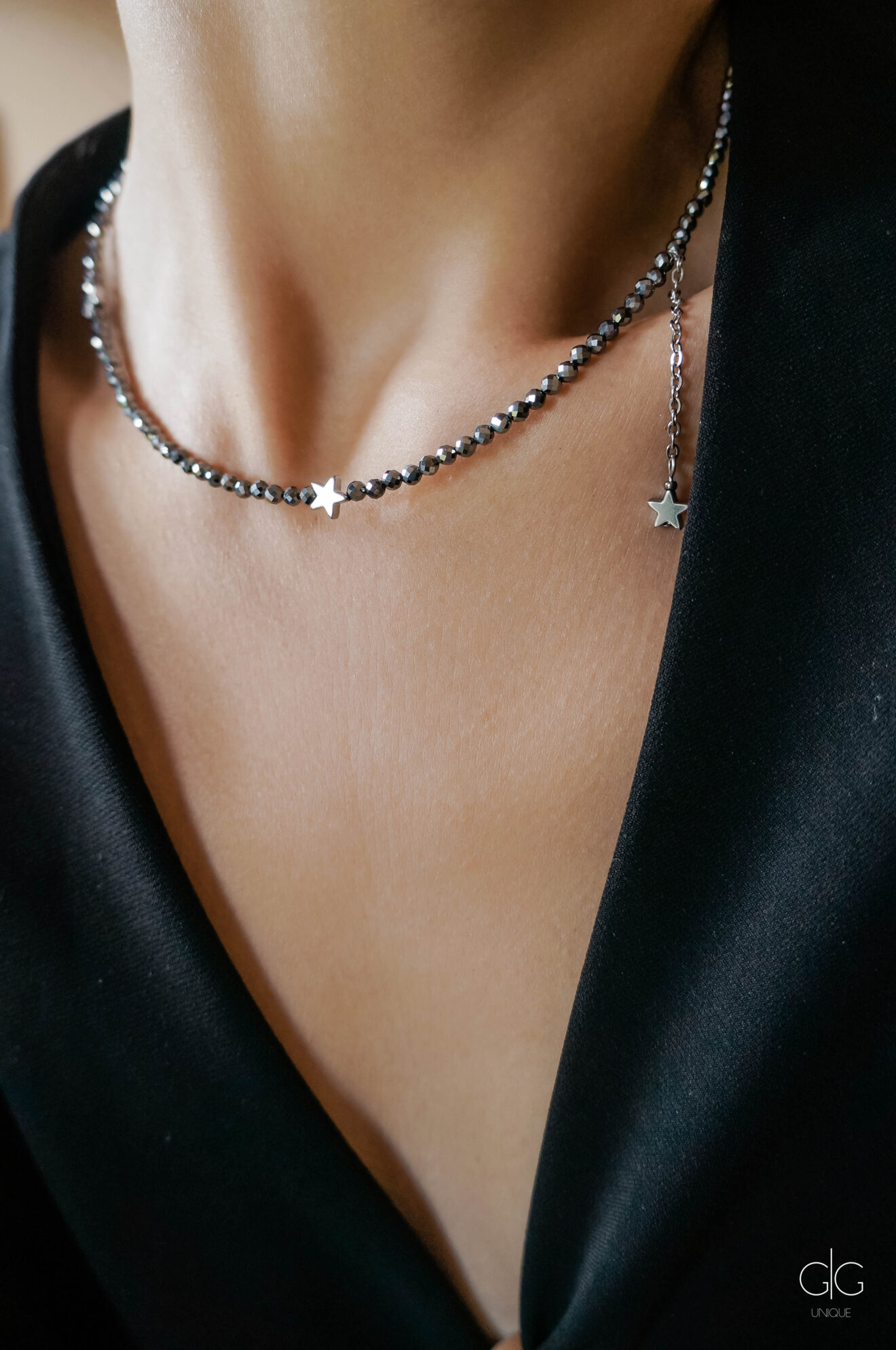 Star necklace from terahertz stone | GG UNIQUE