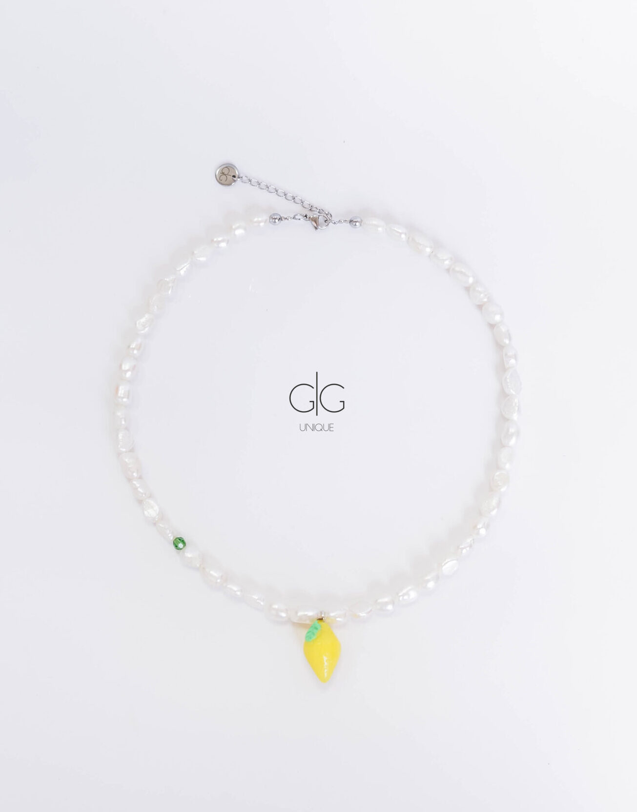 Lemon pearl necklace | GG UNIQUE